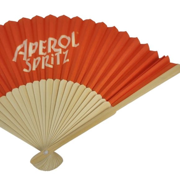 Aperol Spritz | Accessories | Aperol Spritz Hand Fan Wood And Fabric ...